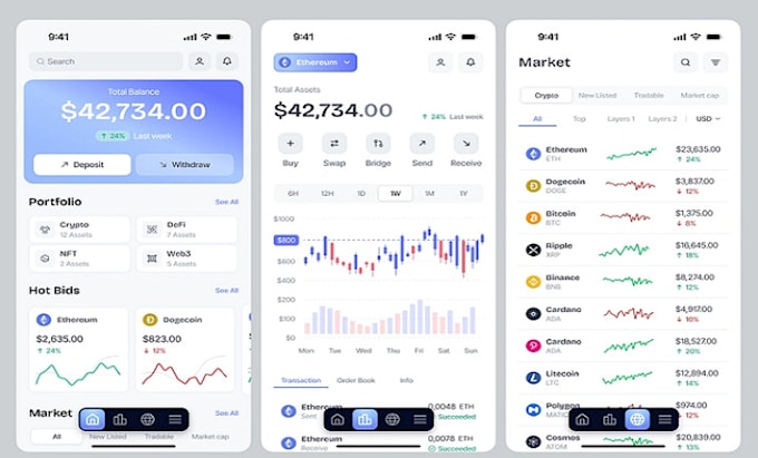 Develop fintech app investment app crypto wallet app financial app by ...