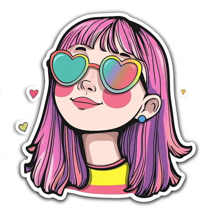 Design custom print ready sticker to sell online by Areeza_h | Fiverr