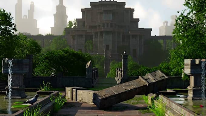 3d game environment unity 3d model scenes 3d game asset level design in blender by Fharteem | Fiverr