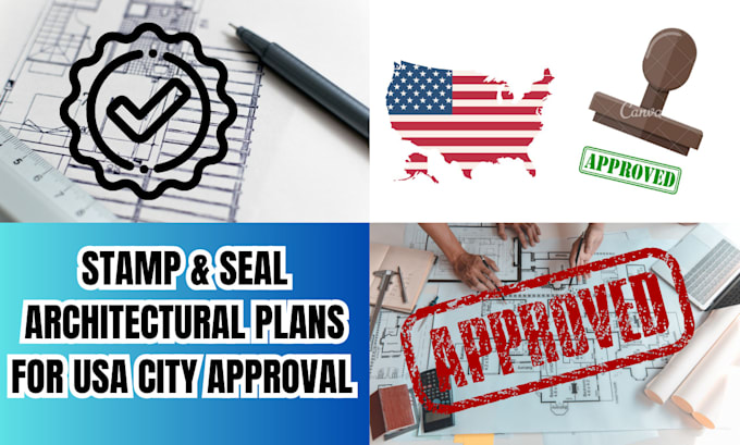 Stamp architecture drawing stamp, roof plan, permit drawing by Archy ...