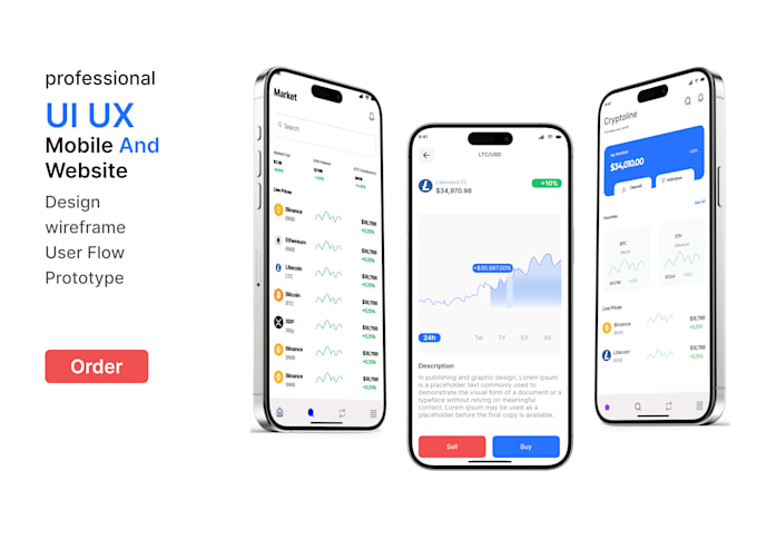 Do ui ux design, app screenshots, mobile app ui ux design by ...