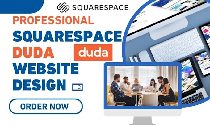 Design responsive and modern website using squarespace and duda website builder by ...