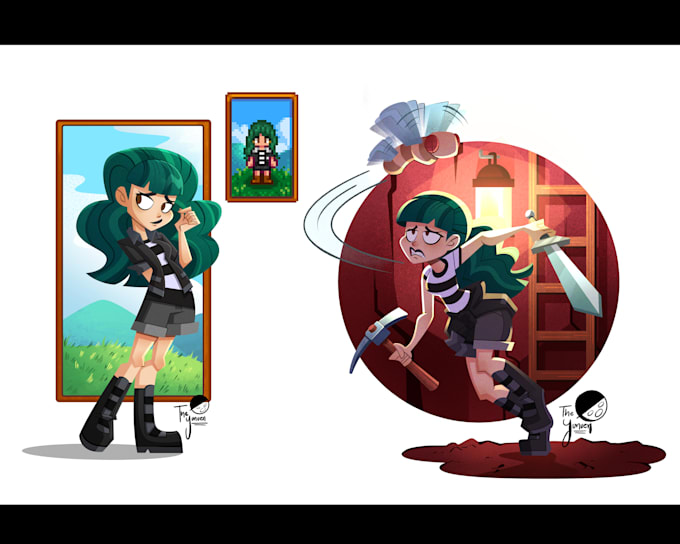 Create unique character designs for your project by Theyunuenart | Fiverr