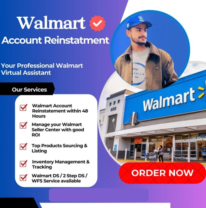 Be your walmart virtual assistant, reinstatement expert by Naveed5980 ...