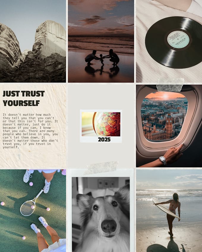 Custom vision board to achieve your goals by Marcosdanie1 | Fiverr