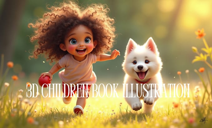 Do 3d children book illustration and story book illustration by ...