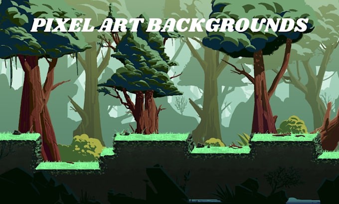 Make eyecatching pixel art game background and animations by Scott_hld ...