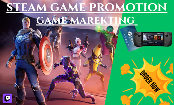 Promote your steam game minecraft game roblox game app promotion by ...