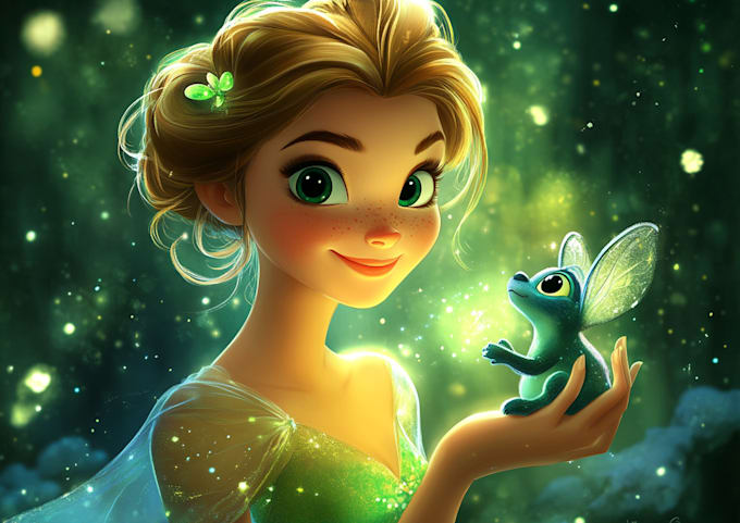 Create a magical disney style art for you by Mulitta | Fiverr