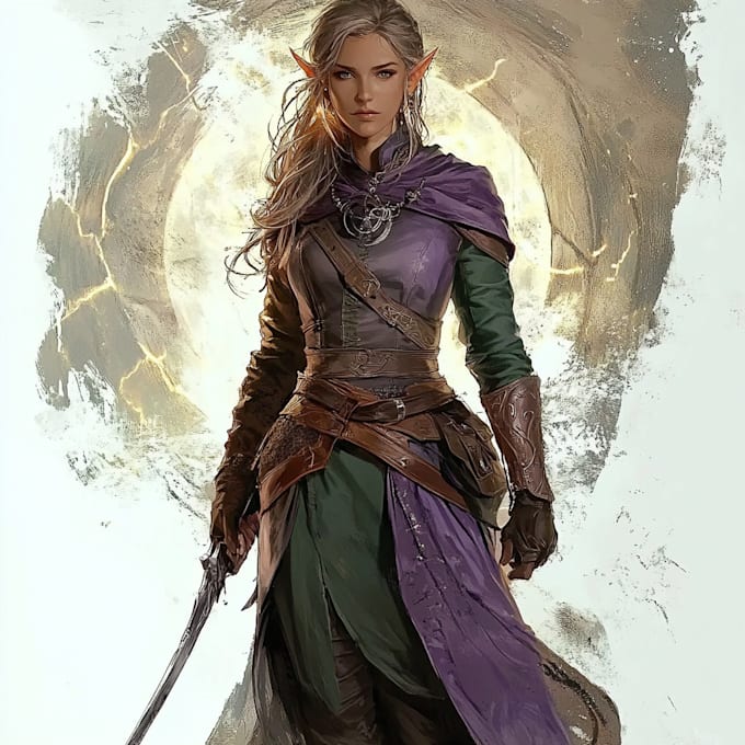 Create a dnd character art in unique style by Odnei2 | Fiverr