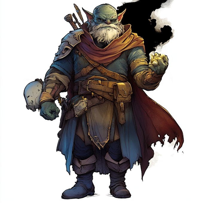 Make a unique fantasy, dnd character art by Cieshluz | Fiverr