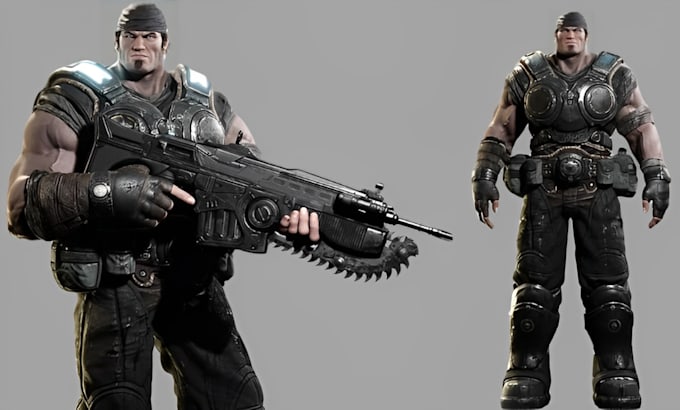 Do 3d realistic game character model unreal engine asset blender 3d ...