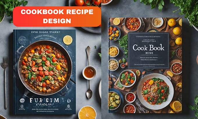 Design recipes for cookbook recipe cover design interior exterior ...