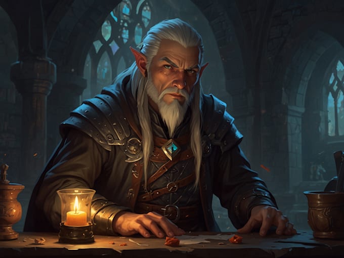 Do illustration, concept art and character design, dnd by Abryanmes ...