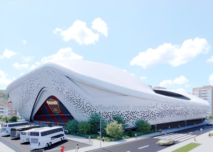 Craft 3d stadium,render 8k sport facilites, interior, design ,exterior ...