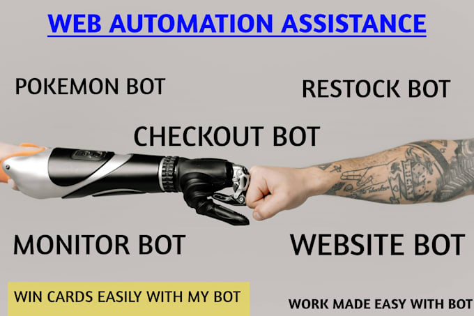 Build monitor bot, restock bot, auto checkout bot, auto buying bot, add to cart by Gamebhooz ...