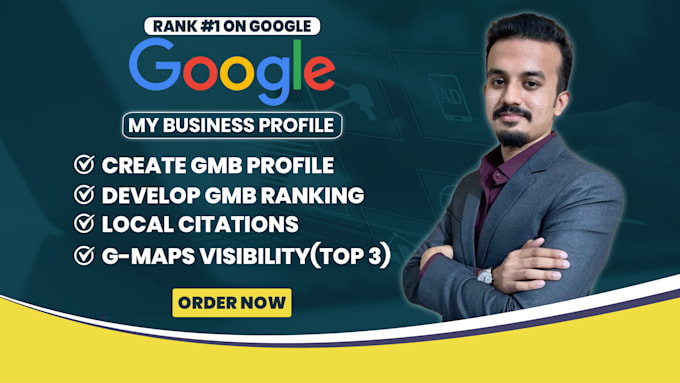 Create gmb profile and develop google map ranking with citations for local seo by Hossain ...