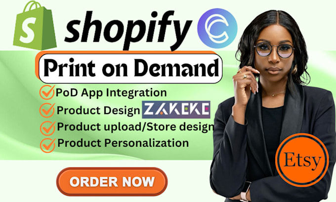 Setup product personalization zakeke kickflip customily print on demand shopify by Web_lita | Fiverr