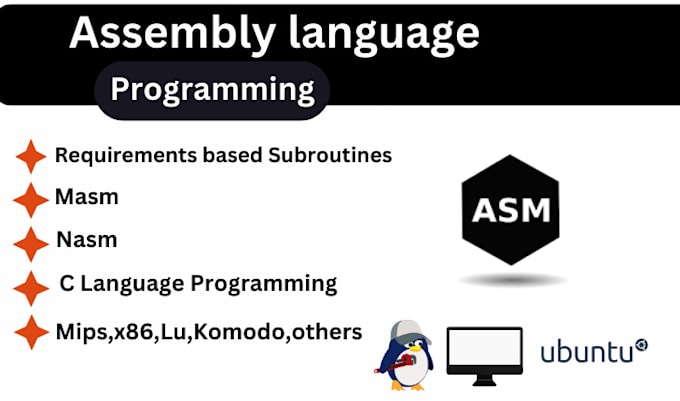 Do assembly language projects for all architectures by Mhasssanit | Fiverr