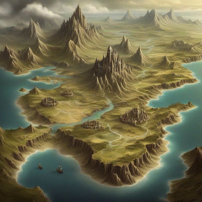 Draw high quality professional fantasy map for dnd campaign by Ceonsec ...