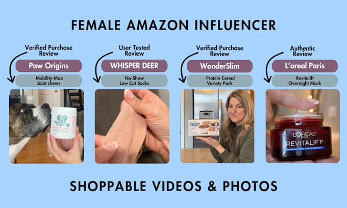 Create a quality amazon influencer shoppable video of your product by ...