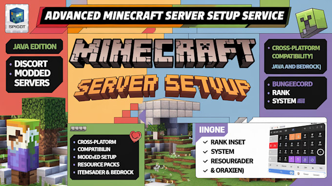 Create advanced mineceraft server for you by Ryan_mill01n | Fiverr