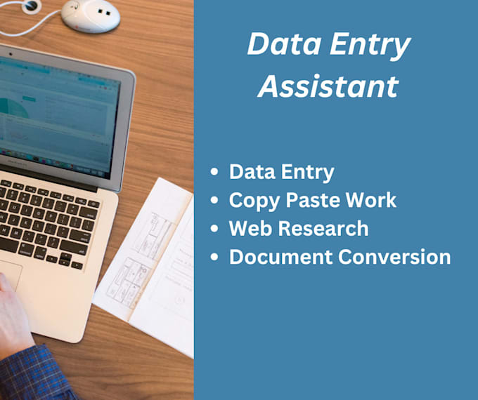 Be your efficient and accurate data entry assistant by Adrienne_jo | Fiverr