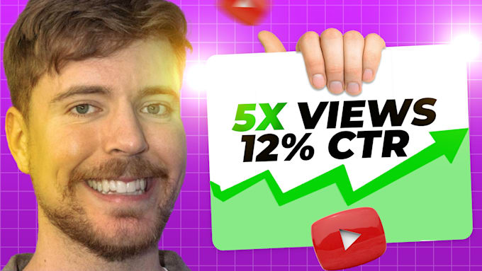 Eye catching and click worthy youtube thumbnails by Abdulmuiz686 | Fiverr