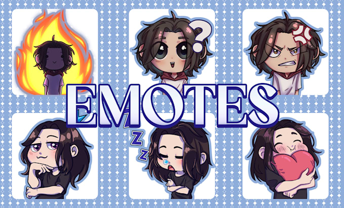 Create beautiful emotes for your stream by Adriel_star_ | Fiverr