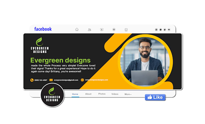 Design eye catching social media banners for linkedin, facebook, and ...