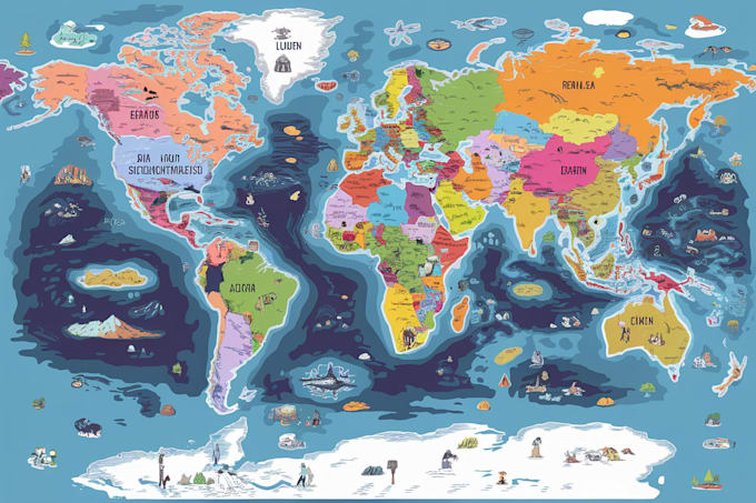 Draw vector map illustrations and board maps, recreate maps by ...