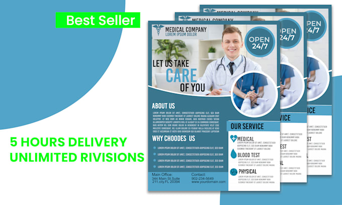 Design real estate, prospectus, medical, leaflet and business flyer by ...