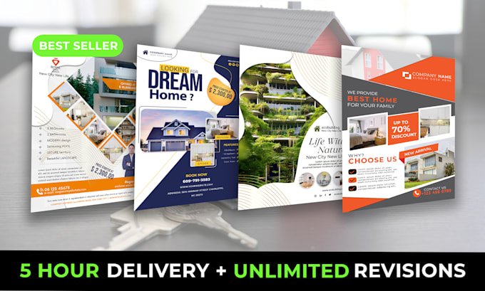 Design real estate, prospectus, medical, leaflet and business flyer by ...