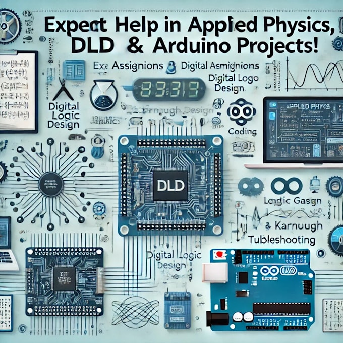 Help with arduino projects, digital logic design and physics by Abubakar_arisar | Fiverr