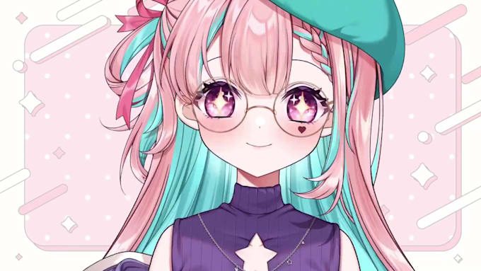 Design live 2d vtuber model, vtube design, 2d vtuber avatar, vtuber ...