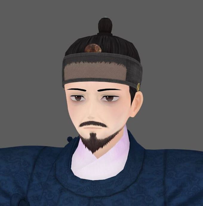 Rig and model 3d korean avatar, 3d vr chat avatar, vr character, vrchat ...