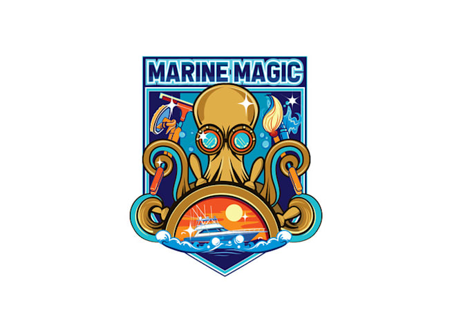 Design professional gorgeous marine magic logo by Madeline_cabena | Fiverr