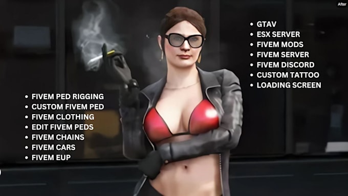 Make custom fivem ped, , edit fivem peds, fivem clothing, fivem ped rigging by Build_core | Fiverr