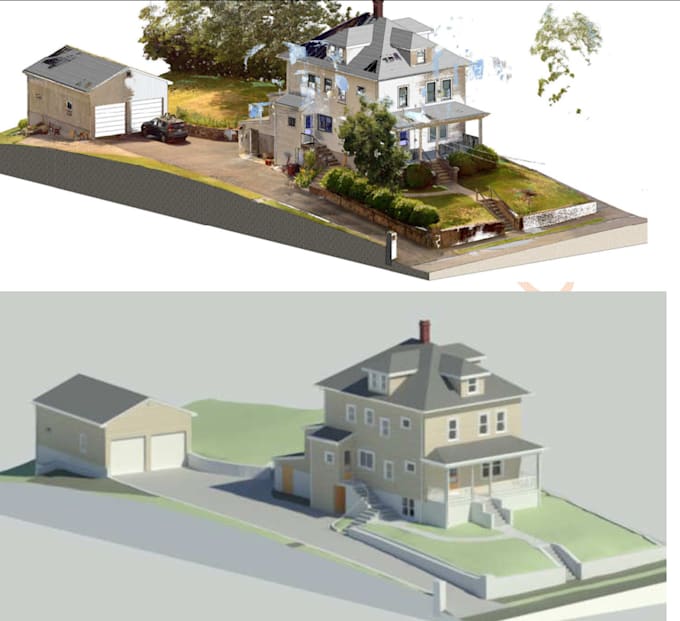 3d modeling and 2d drawing from point cloud by Mrhuongchu | Fiverr