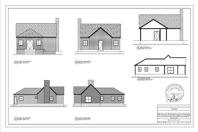 Provide stamped blueprint and permit ready plan for all states by ...