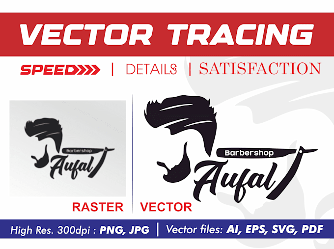 Quick vector conversion, logo redraw by Khoirunn95 | Fiverr