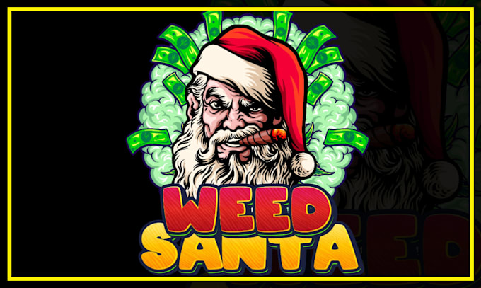 Custom cannabis kush weed mascot logo design by Schuppedyew | Fiverr