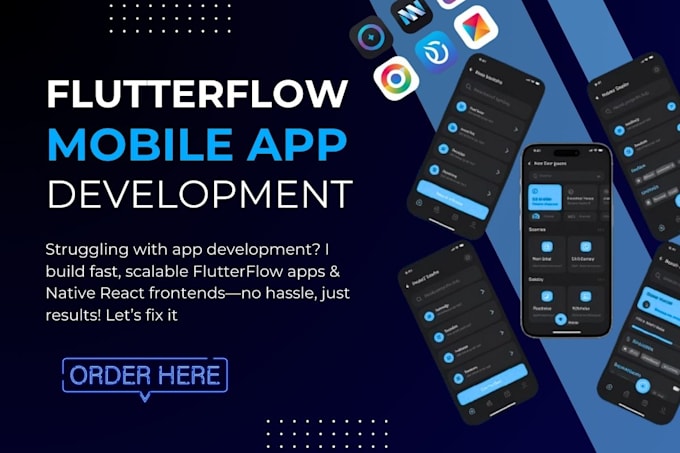 Do react front end, flutter flow mobile app development flutterflow ...