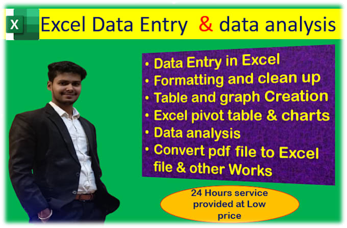 Do excel data entry , data analysis in 24 hours by Singh_rajat_ | Fiverr