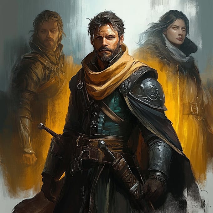 Desing a character art, dnd illustration, fantasy or oc by Teiktash ...