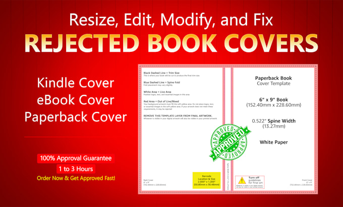 Fix book cover, resize book cover, modify book cover by Shoaibawan254 ...