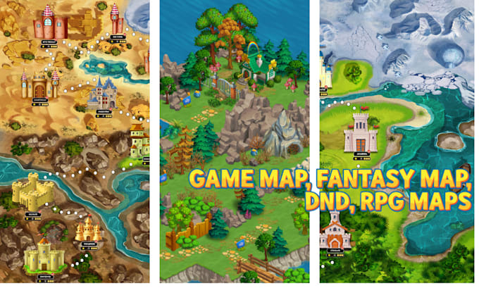 Develop roblox map, game map, dnd map for rpg dnd tabletop campaign ...