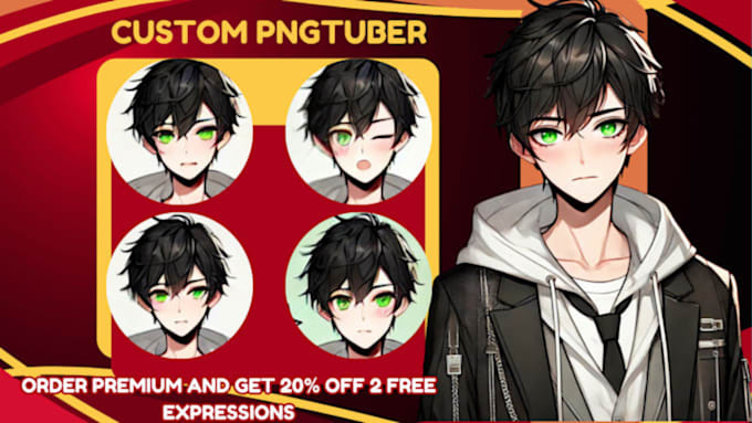 Draw pngtuber chibi art oc live2d png tuber vtuber pngtuber rig ...