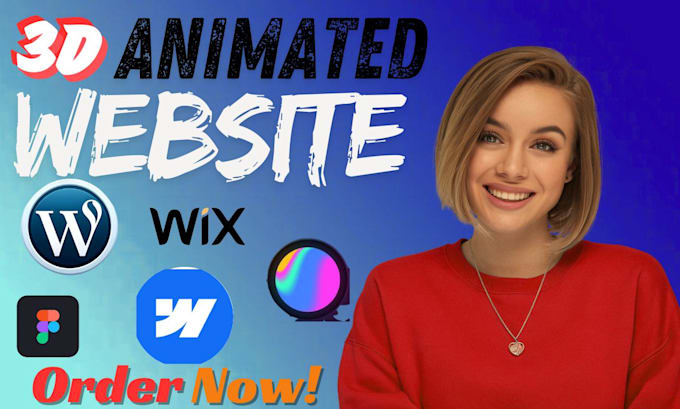 Create 3d interactive website animated landing page opengl webgl ...