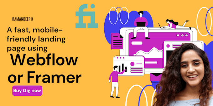 Create a landing page on webflow or framer by Studio_edge | Fiverr